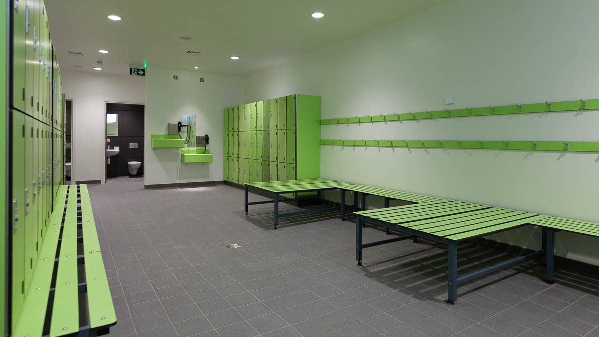 Durable Bench Seating for Changing Rooms | Storage Systems